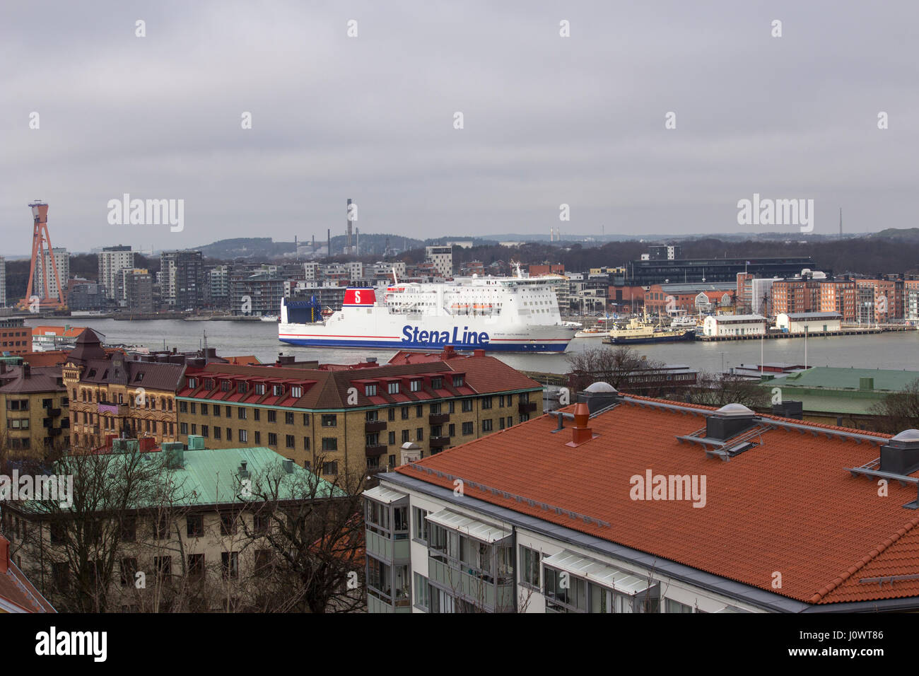 GOTHENBURG, SWEDEN - APRIL 4th, 2017: Stena line ferry "MS Stena ...