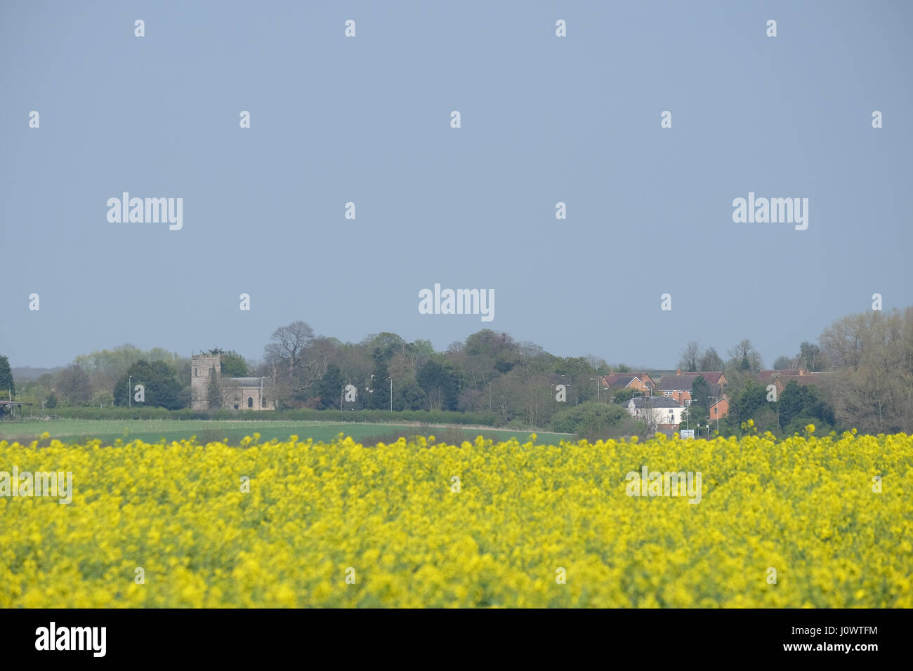 looking towards rempstone nottinghamshire Stock Photo - Alamy