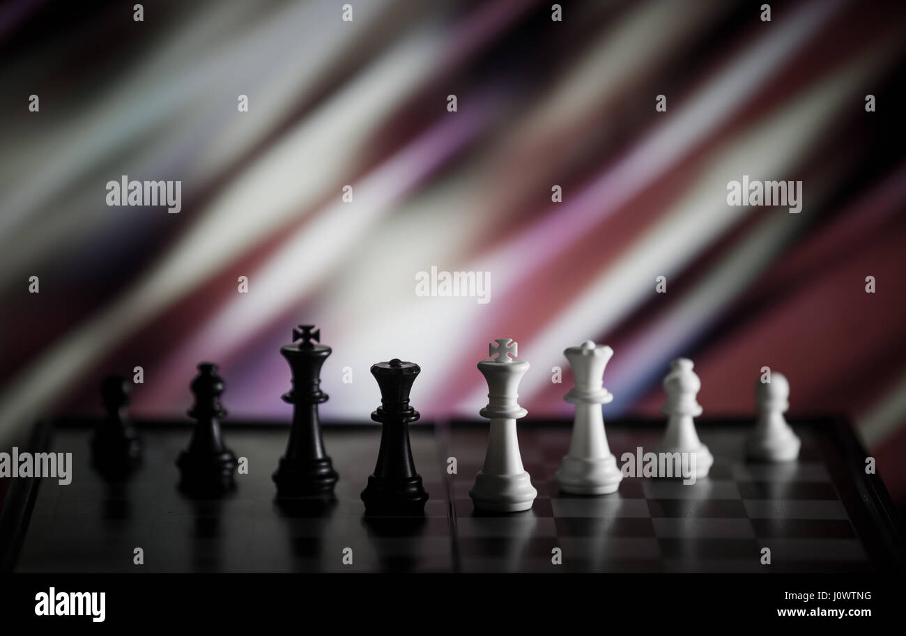 Chess background central figure. Chess strategy concept is on the ...