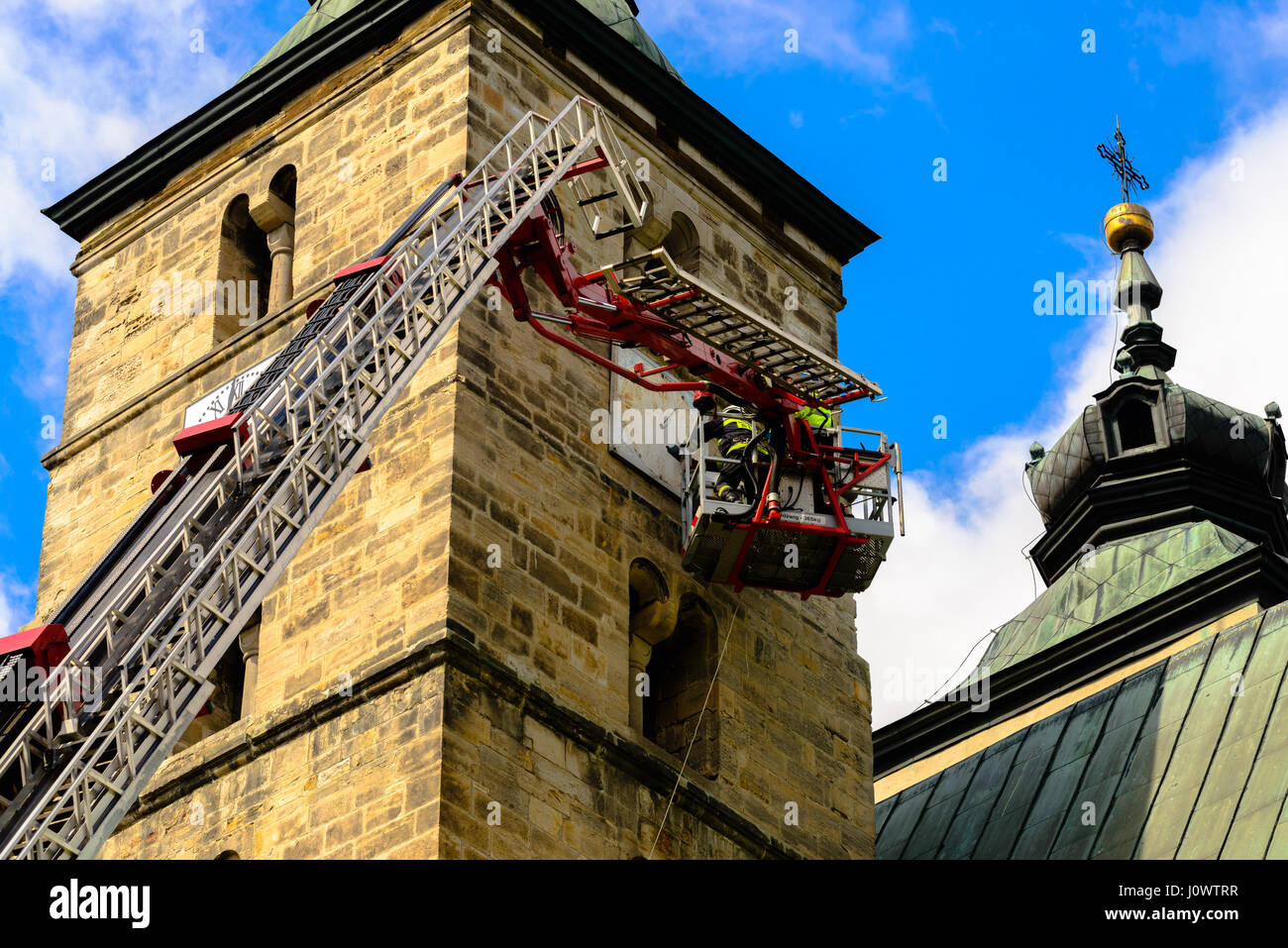 Dangerous ladder hi-res stock photography and images - Alamy