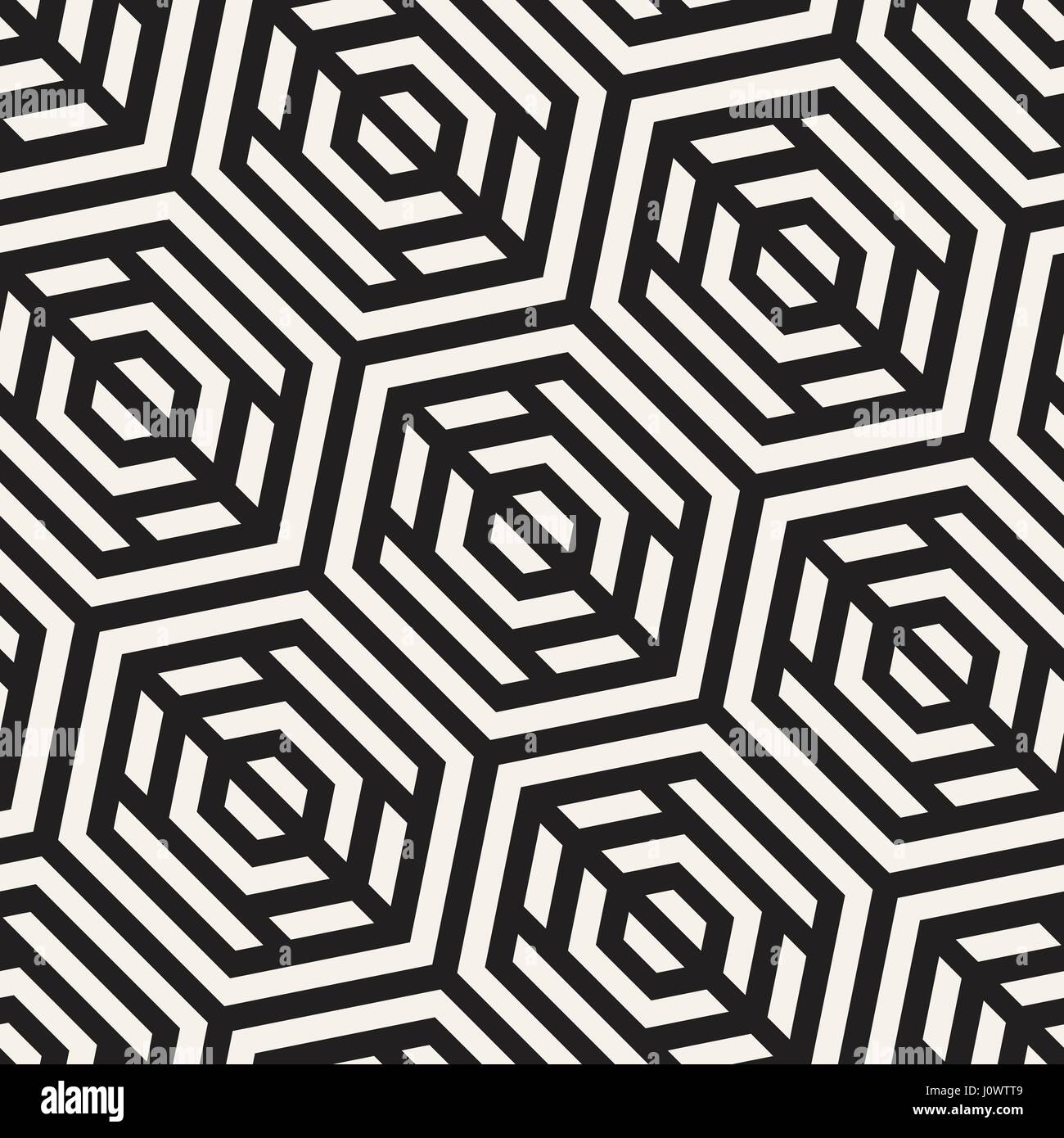 Vector Seamless Pattern. Modern Geometric Texture. Repeating Lattice ...
