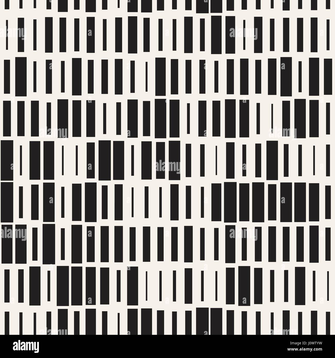 Vector Seamless Black And White Irregular Dash Rectangles Grid Pattern ...