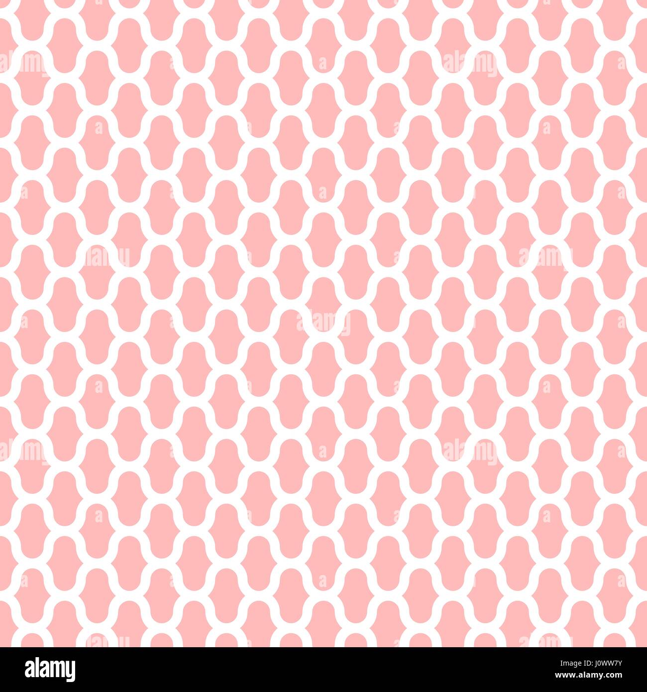 Grid vector seamless pattern, geometric abstract background of pink and ...