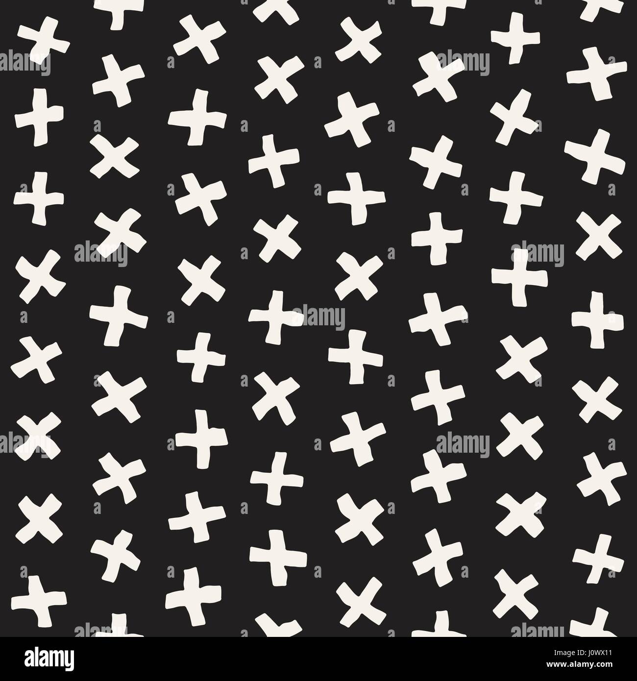 Vector Seamless Pattern. Abstract Background With Scattered Geometric ...