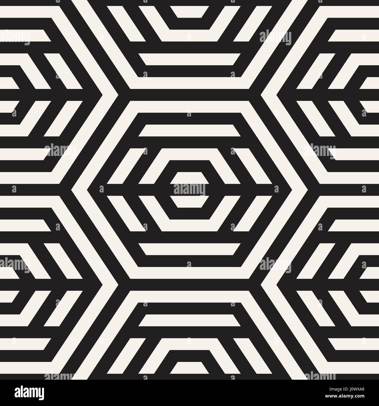 Vector Seamless Pattern. Modern Geometric Texture. Repeating Lattice Abstract Background. Linear ...