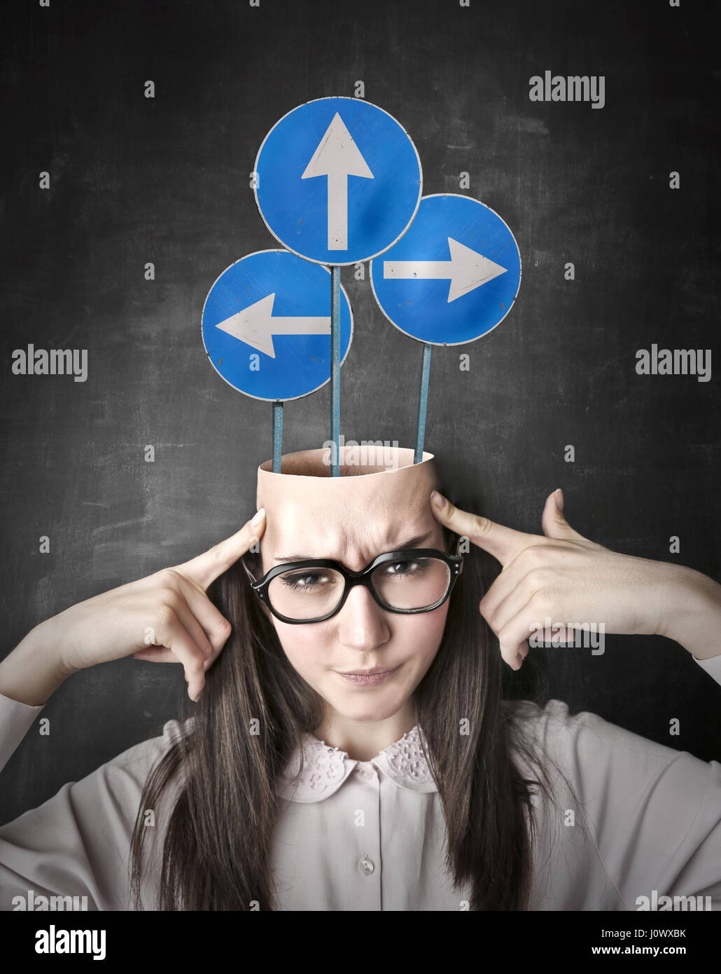 3 directions hi-res stock photography and images - Alamy