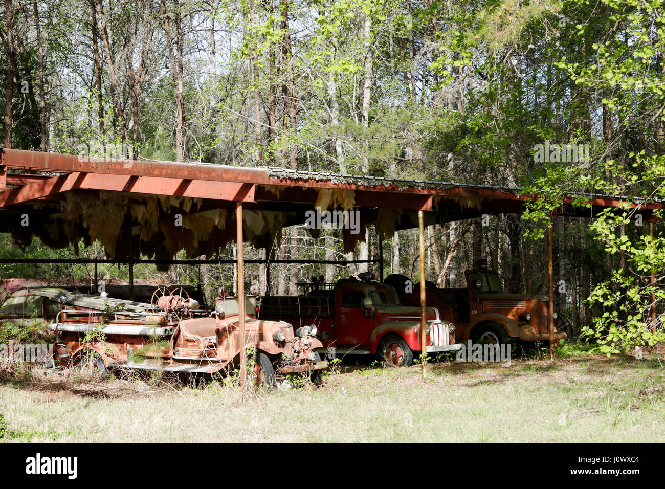 Old Fire Engines Stock Photo - Alamy