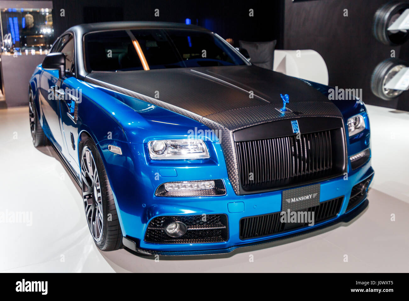 FRANKFURT, GERMANY - SEPTEMBER 23, 2015: Rolls Royce styled by Mansory ...
