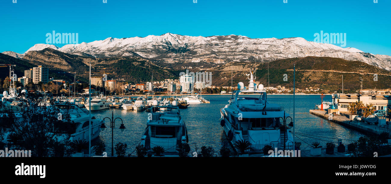 kotor, montenegro, bay, port, yachts, yacht, mediterranean, adri Stock ...