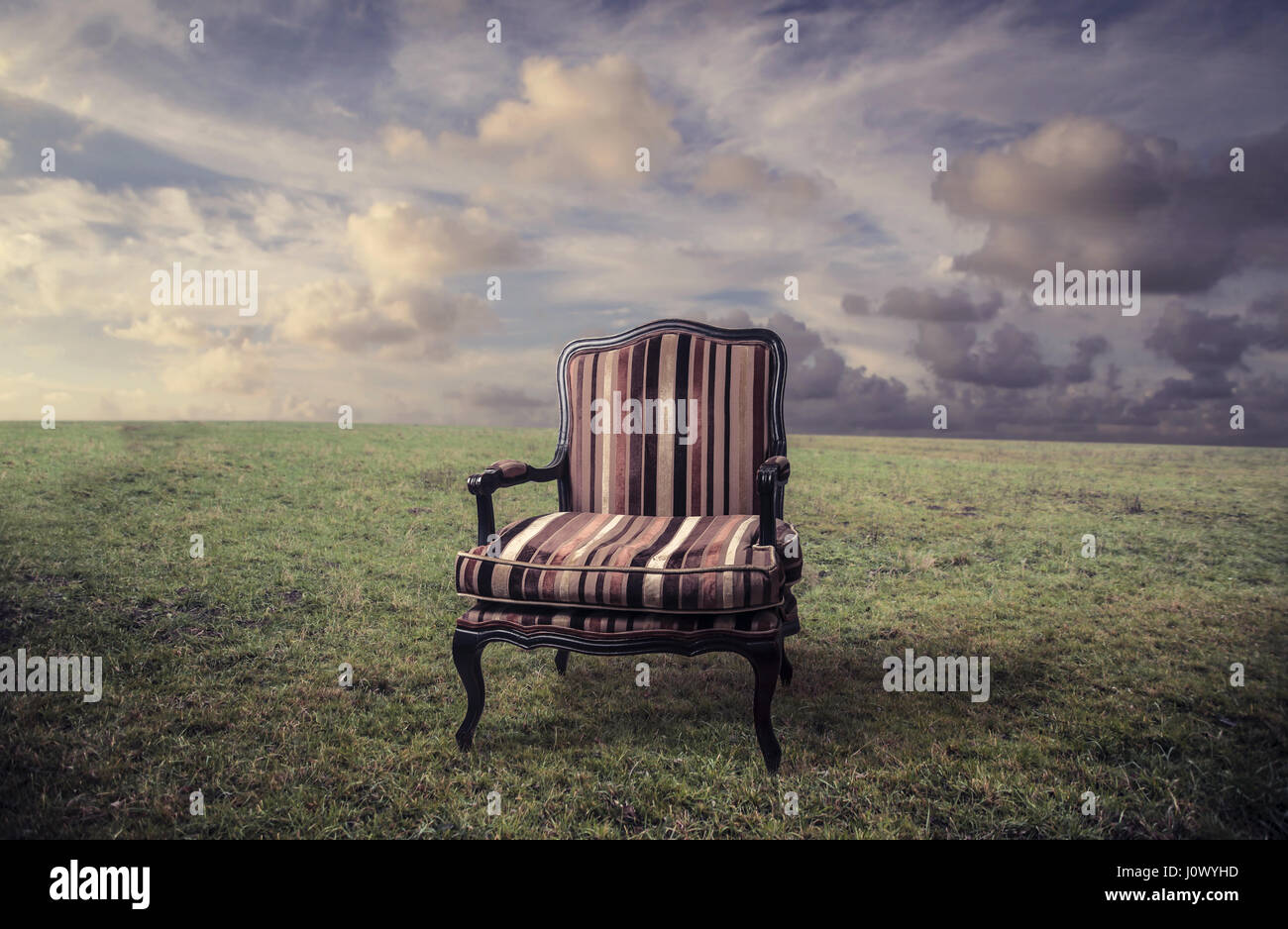 Armchair in the nature Stock Photo - Alamy