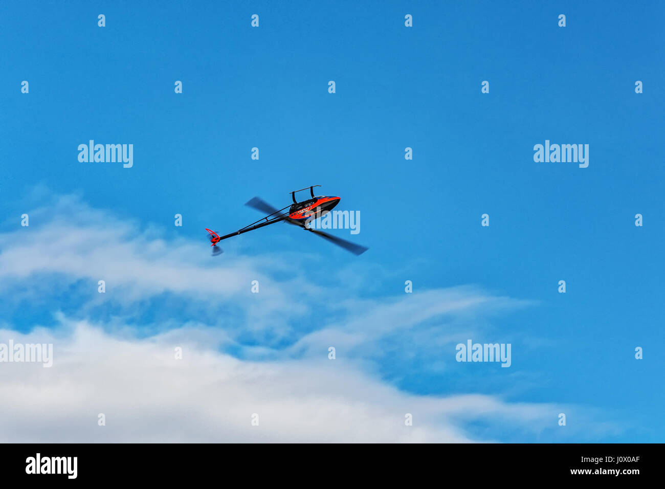 The flight of a radio-controlled 3D helicopter in an inverted state ...