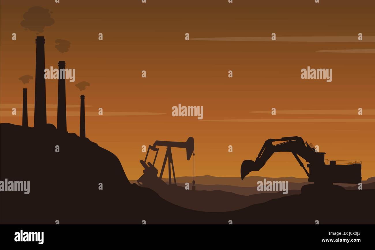 Style bad environment with pollution industry Stock Vector Image & Art ...