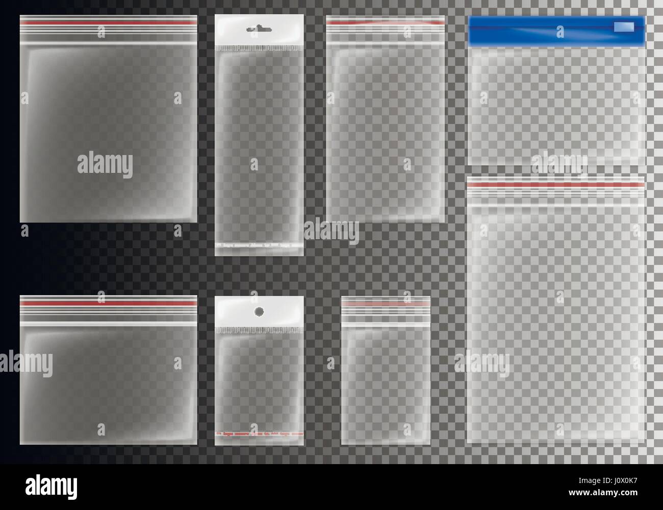 Plastic bags of plastic Stock Vector Images - Alamy