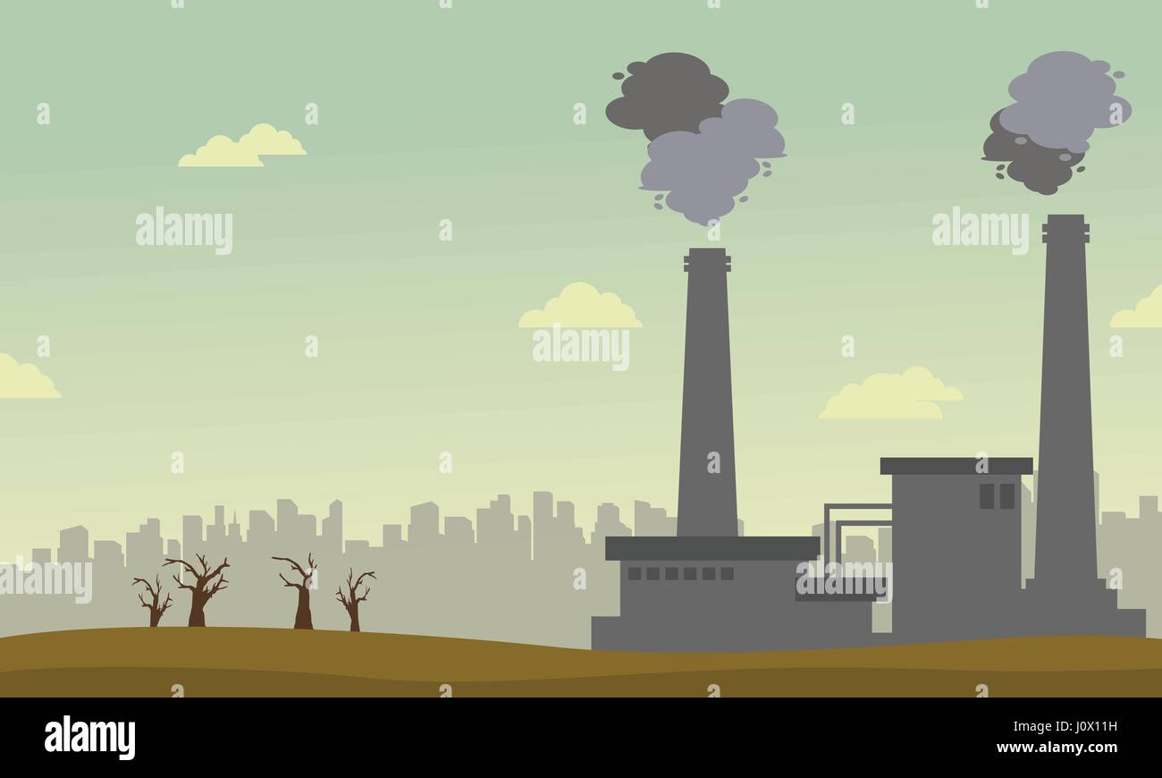 Collection of pollution industry background Stock Vector Image & Art ...