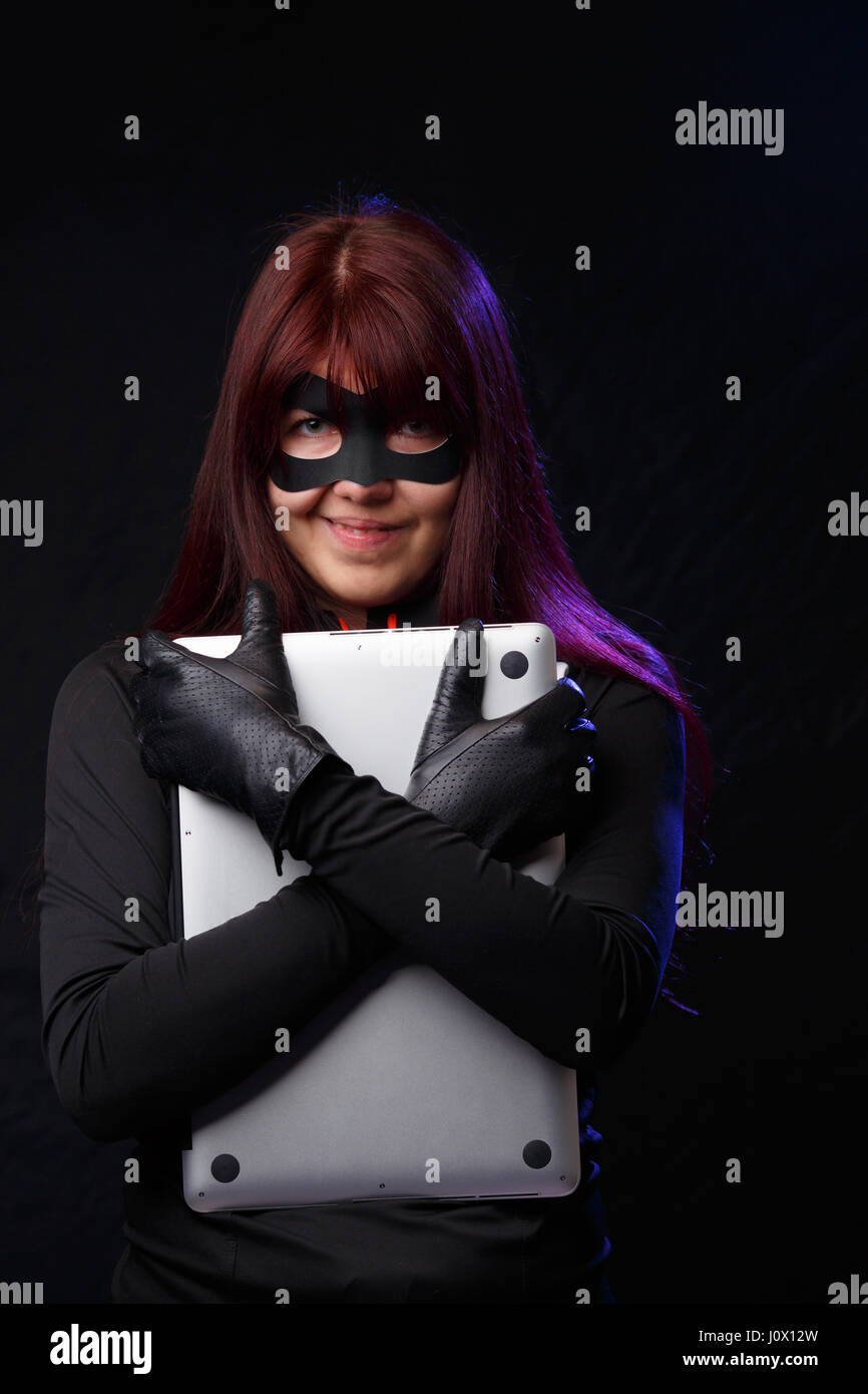 Girl hacker hi-res stock photography and images - Alamy