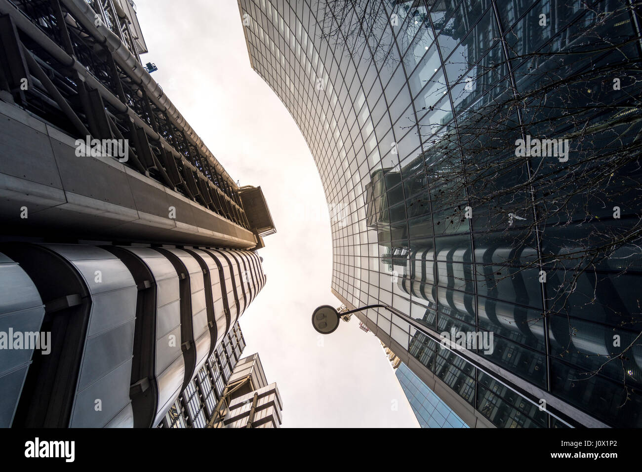 london, UK - March 29, 2017: The futuristic industrial looking Lloyds ...