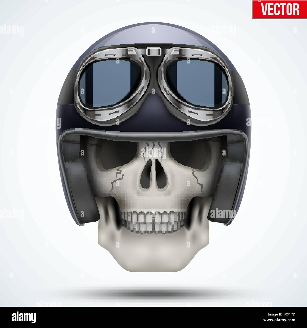 Motorcycle rider skull Stock Vector Images - Alamy