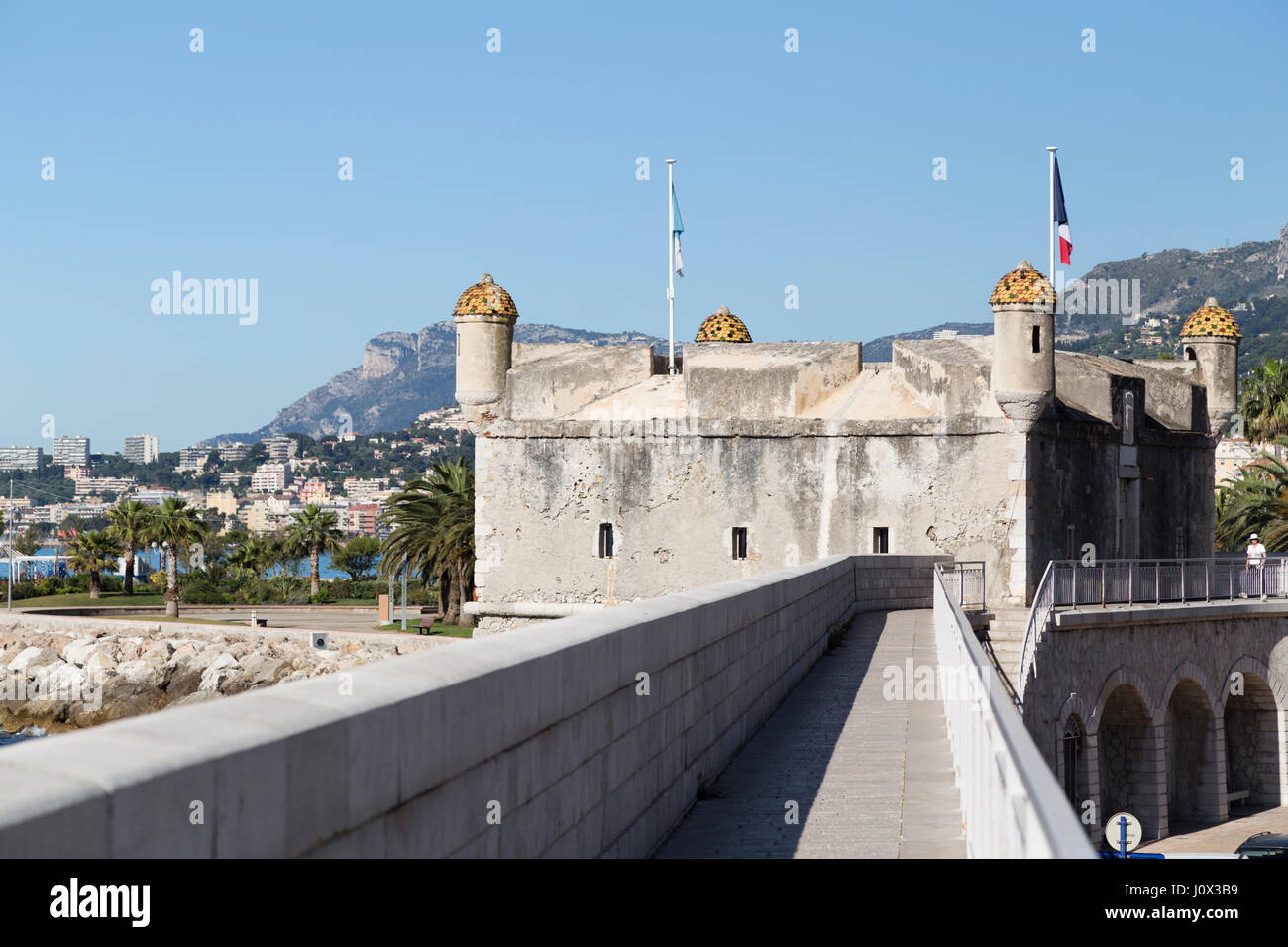 France, Menton, "Bastion" - 17th century Fort, now used as a museum ...