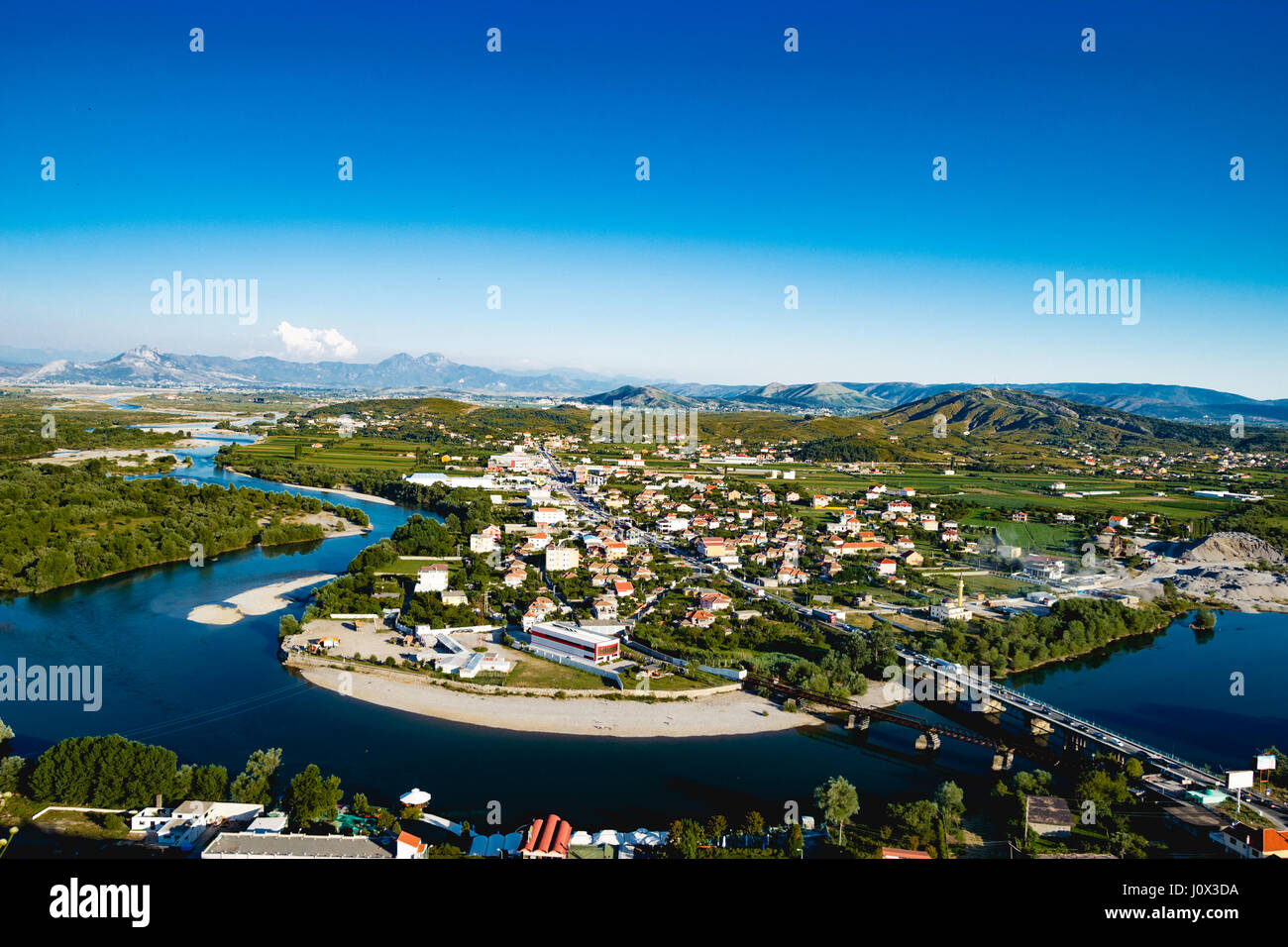Shkoder Albania River View Stock Photo - Alamy
