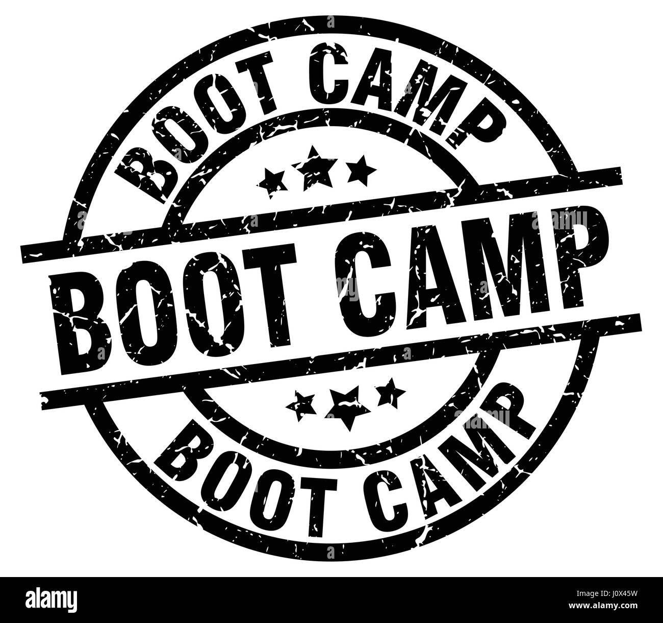 boot camp round grunge black stamp Stock Vector Image & Art - Alamy