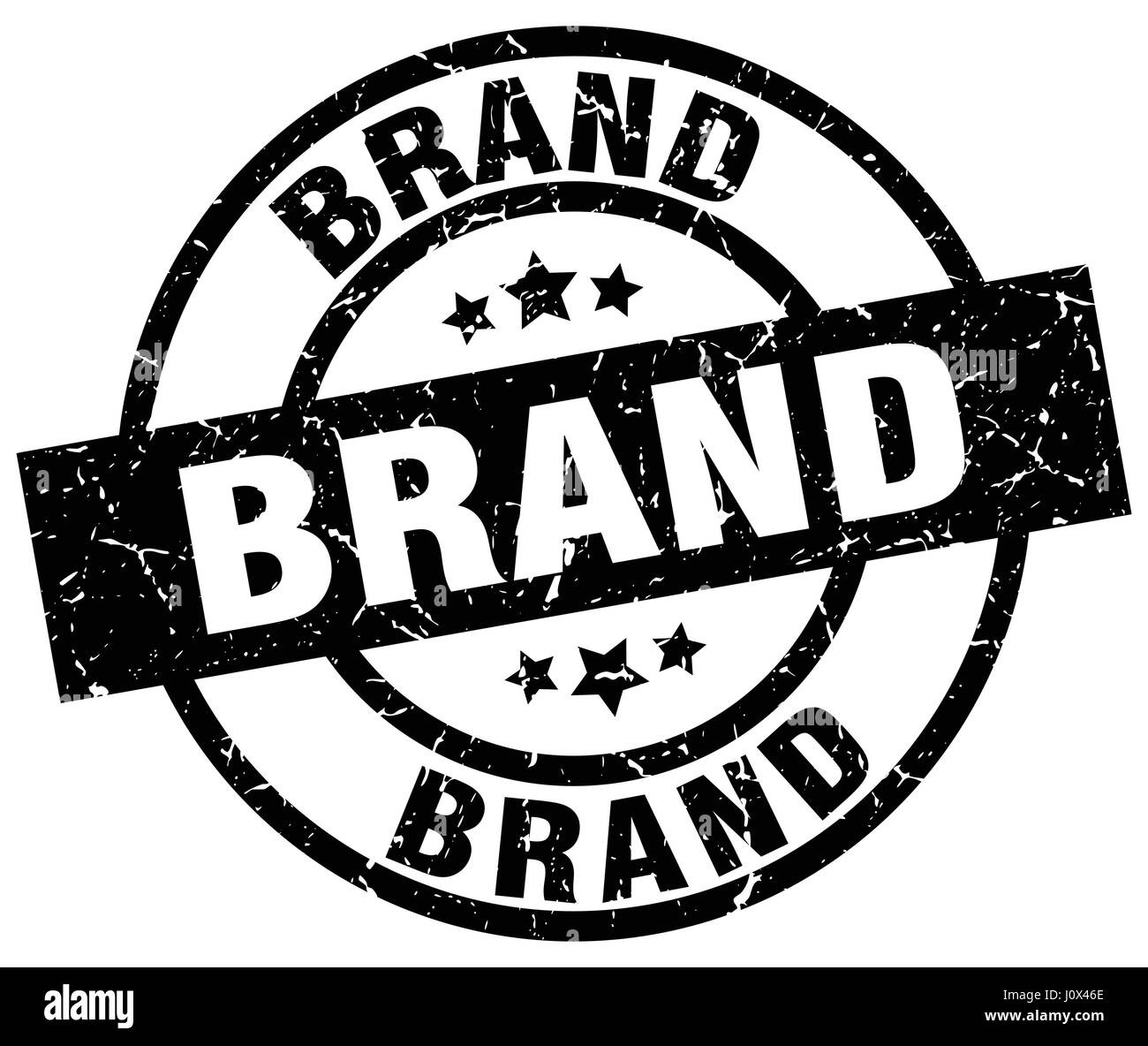 brand round grunge black stamp Stock Vector Image & Art - Alamy