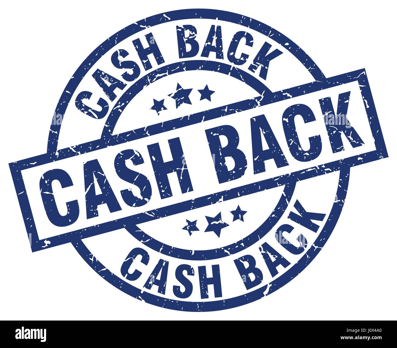 cash back blue round grunge stamp Stock Vector Image & Art - Alamy