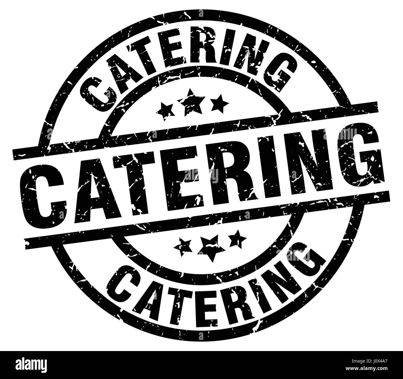 Catering stamp sign seal Black and White Stock Photos & Images - Alamy