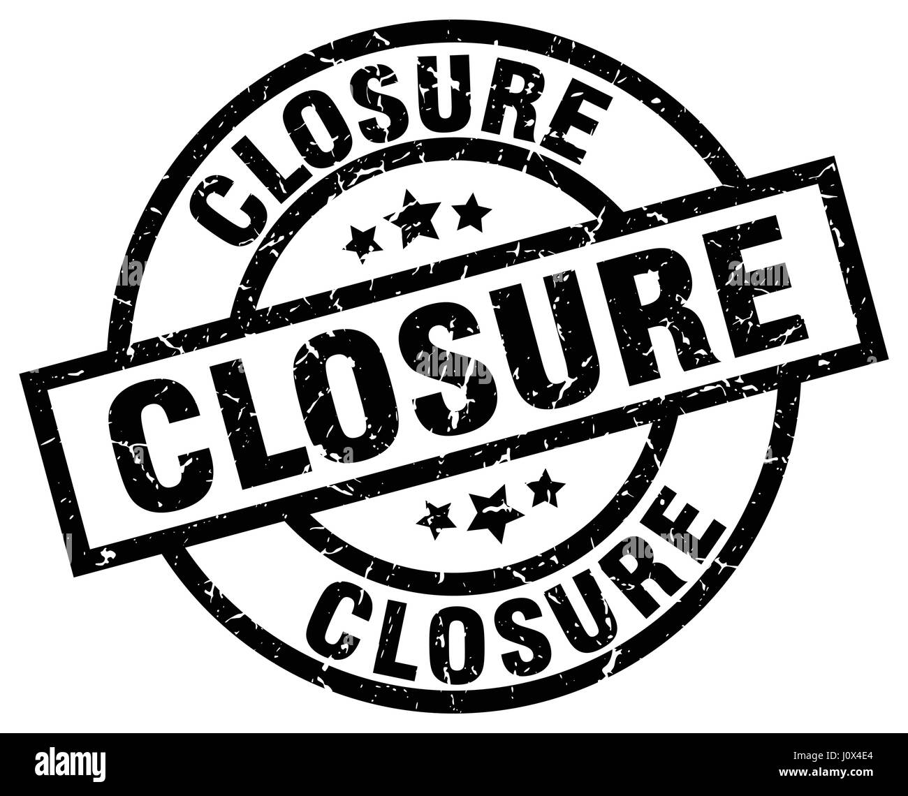 closure round grunge black stamp Stock Vector Image & Art - Alamy