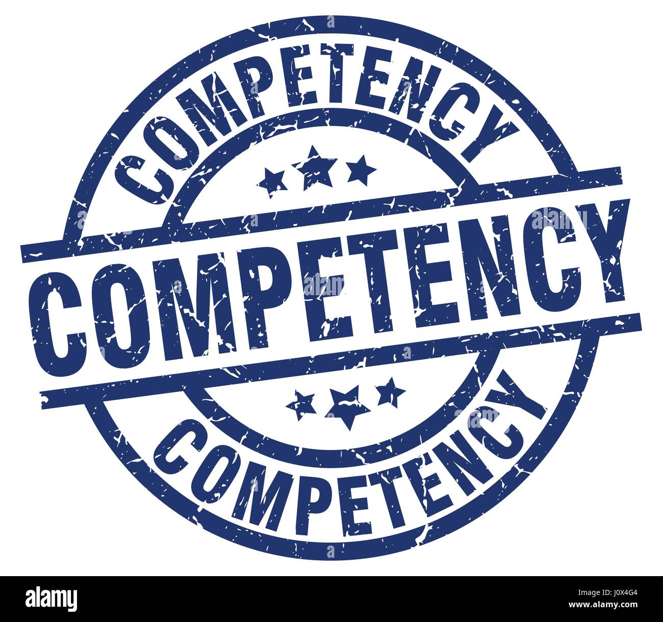 competency blue round grunge stamp Stock Vector Image & Art - Alamy