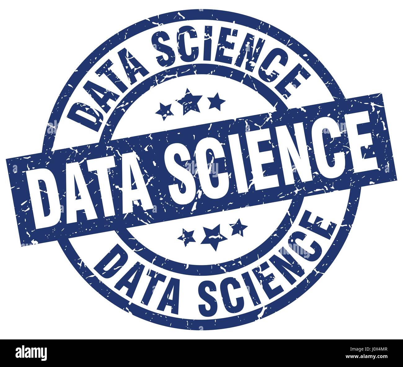 data science blue round grunge stamp Stock Vector Image & Art - Alamy