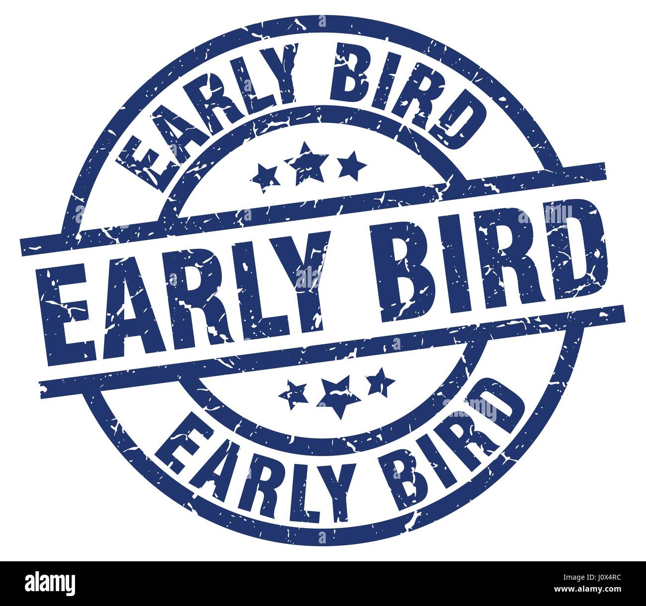 Early bird blue grunge hi-res stock photography and images - Alamy