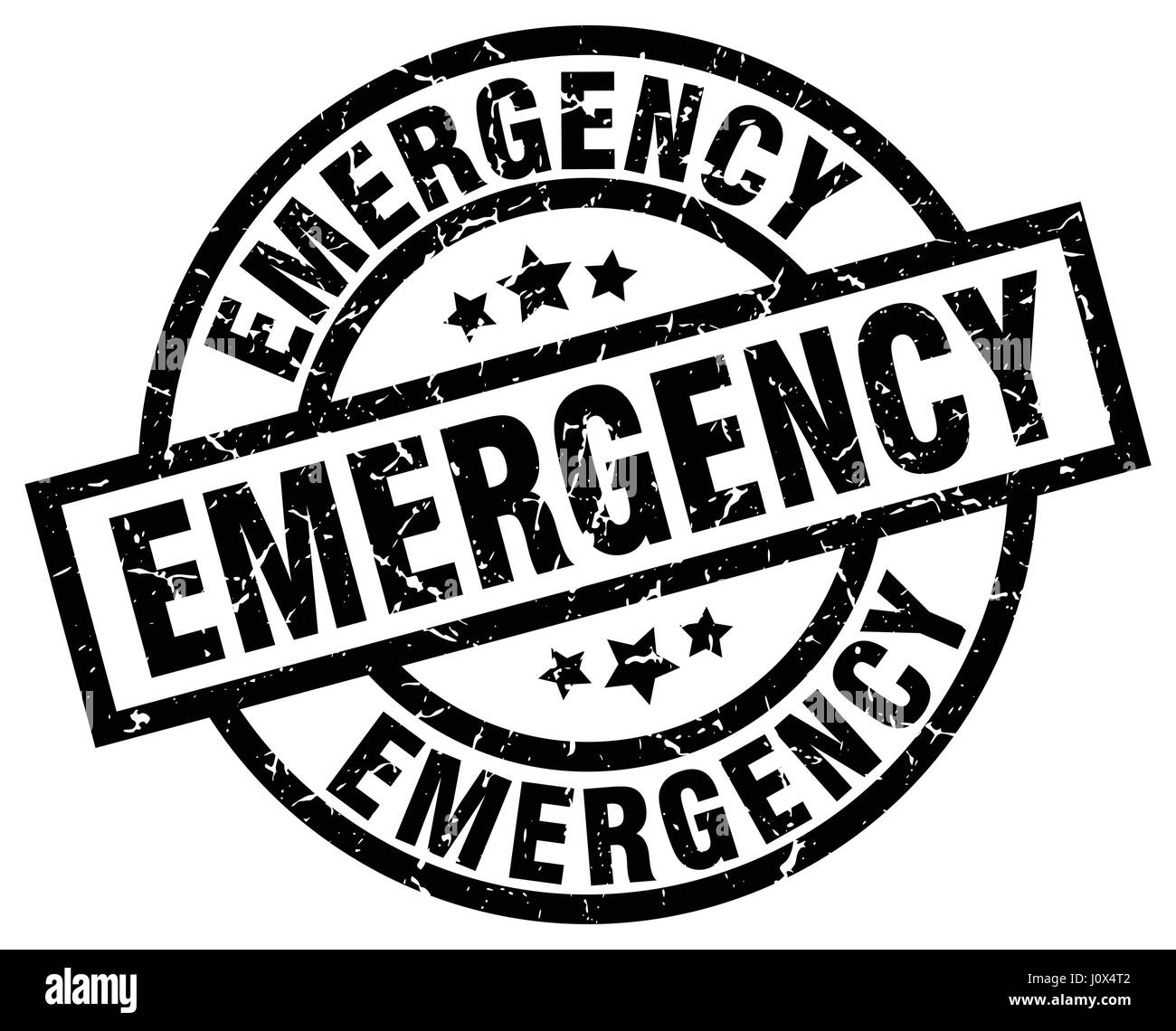Emergency sign grunge black Stock Vector Images - Alamy