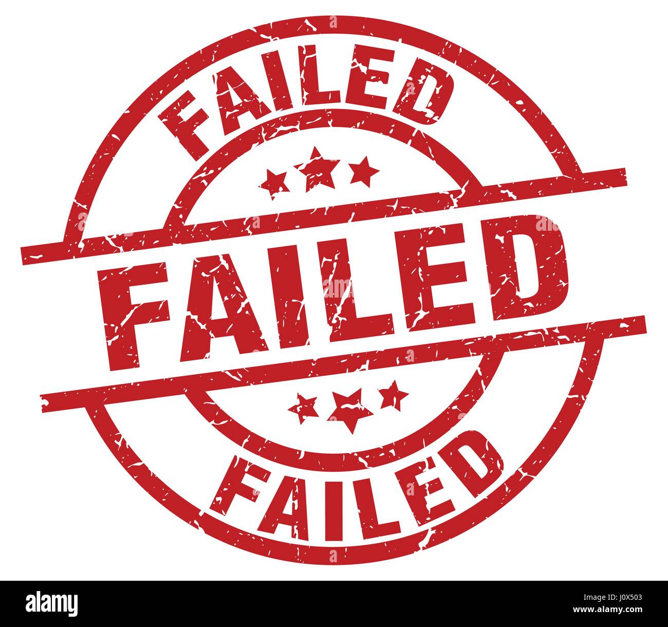 failed round red grunge stamp Stock Vector Image & Art - Alamy
