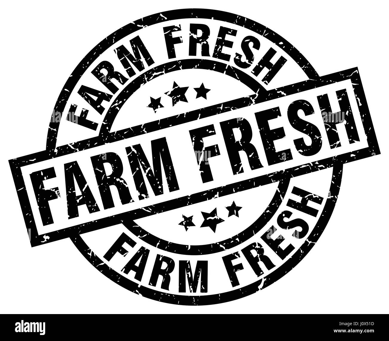 farm fresh round grunge black stamp Stock Vector Image & Art - Alamy