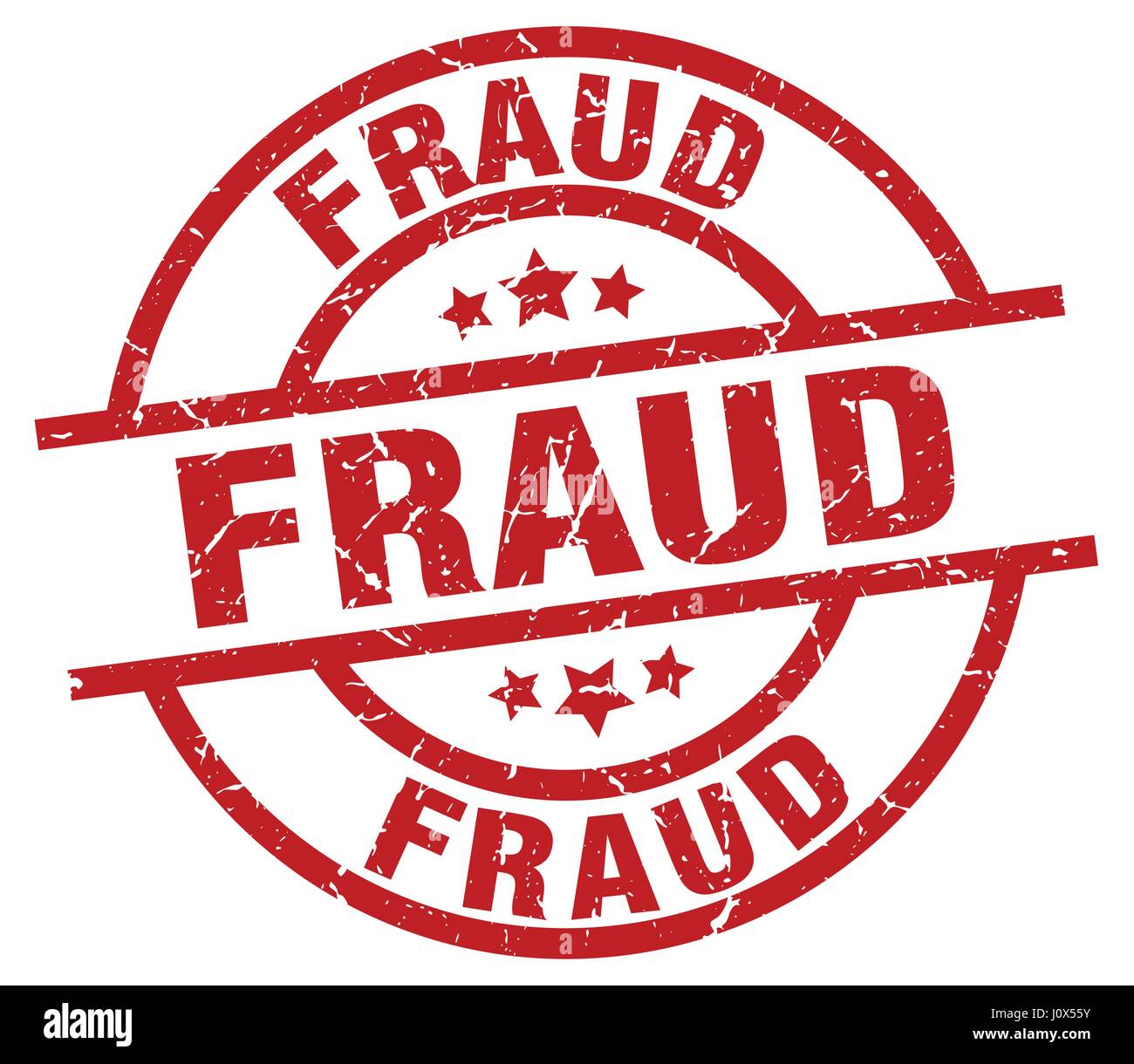 fraud round red grunge stamp Stock Vector Image & Art - Alamy
