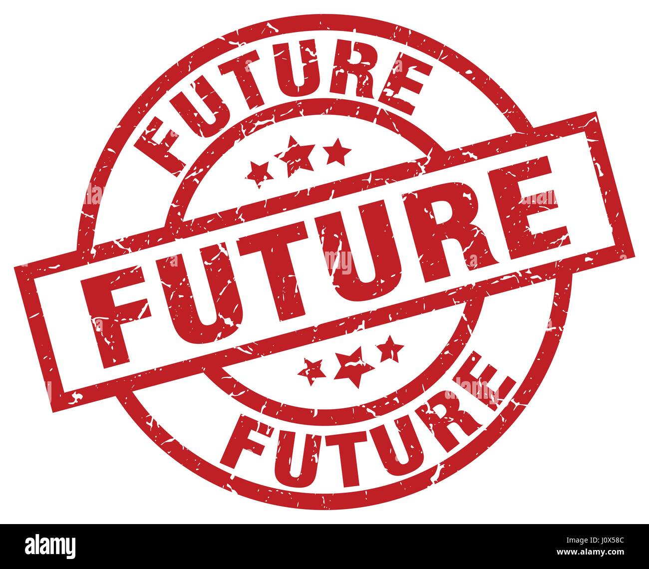 Future stamp round vintage Stock Vector Images - Alamy