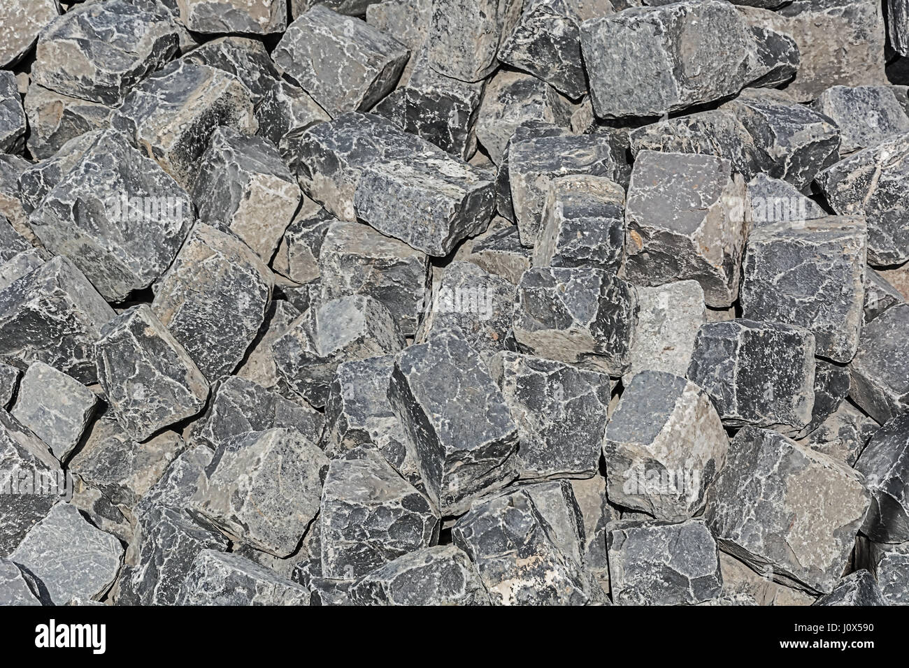 Pile of stone cubes Stock Photo - Alamy