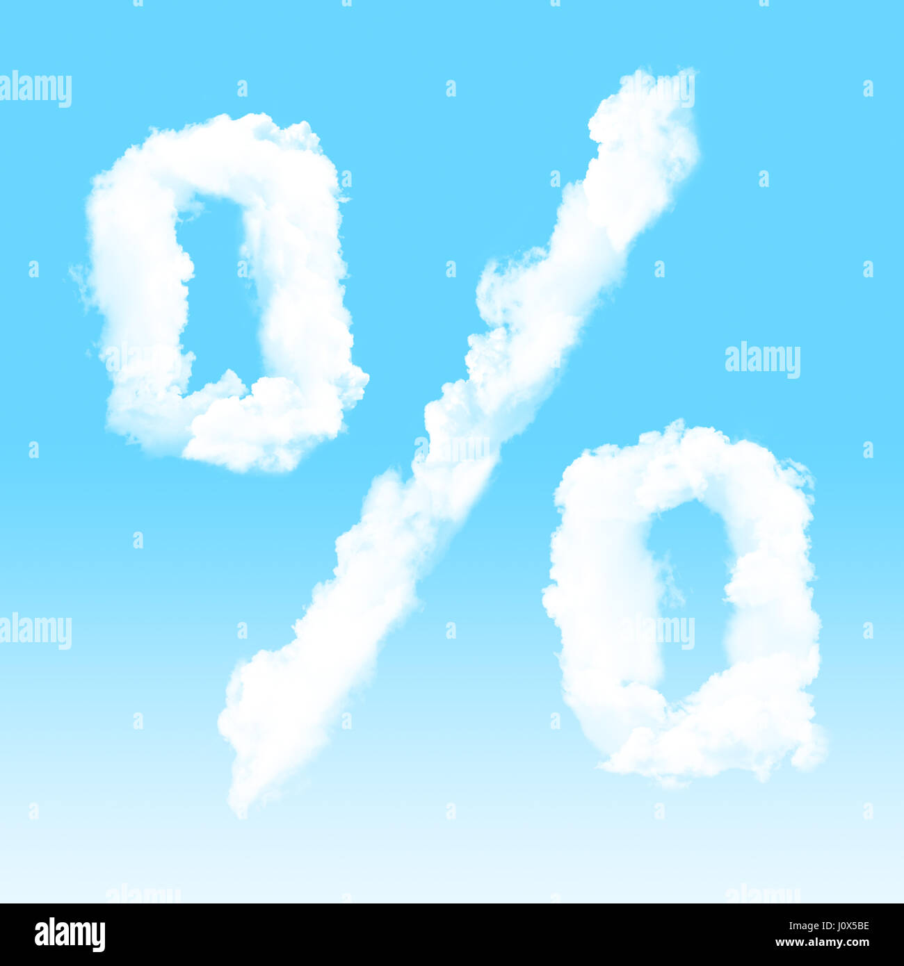 Number cloud alphabet font at sky background Stock Photo - Alamy