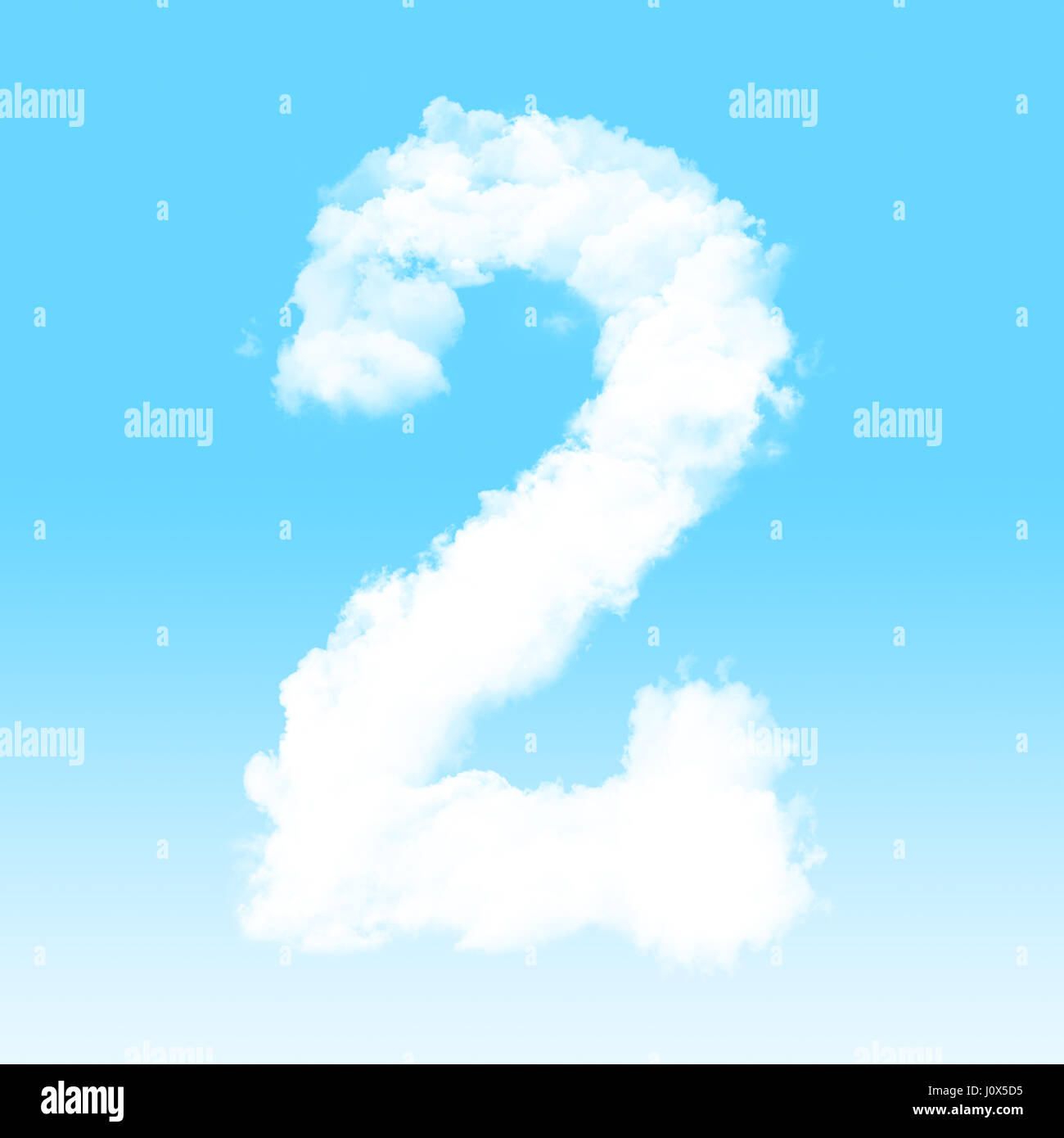 Number cloud alphabet font at sky background Stock Photo - Alamy