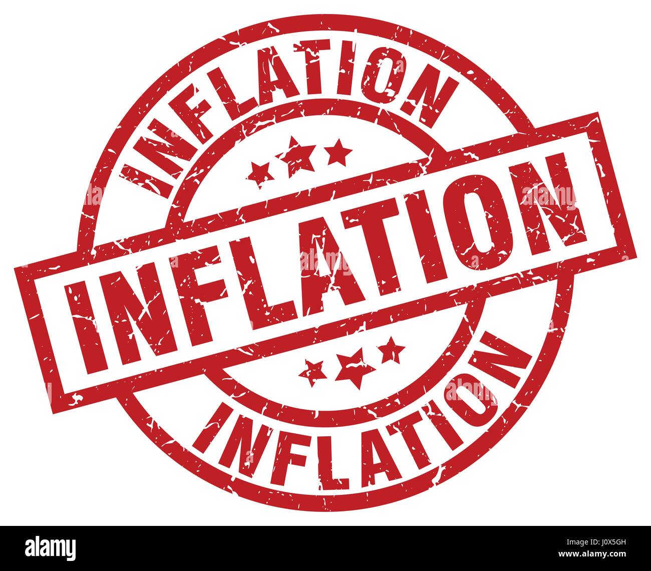 inflation round red grunge stamp Stock Vector Image & Art - Alamy