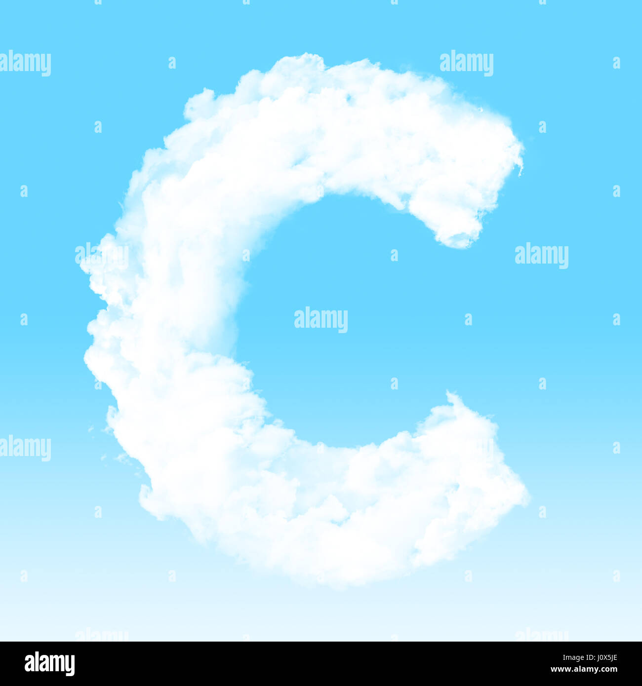 alphabet font cloudy Stock Photo - Alamy