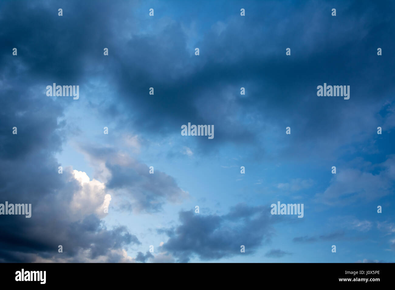 Daytime sky with clouds wide-angle contrast daytime nature background ...