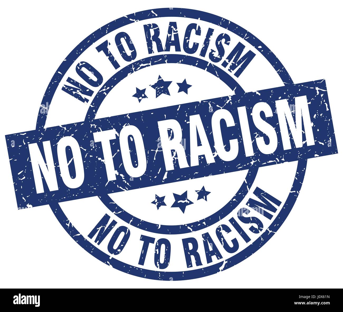 No racism blue sign Stock Vector Images - Alamy
