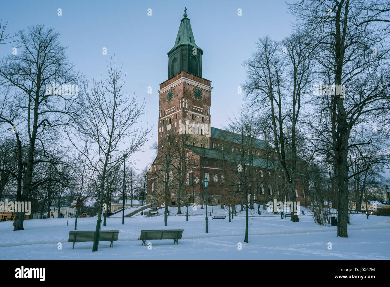 Cathedral of Turku at winter in Turku, Finland Stock Photo - Alamy