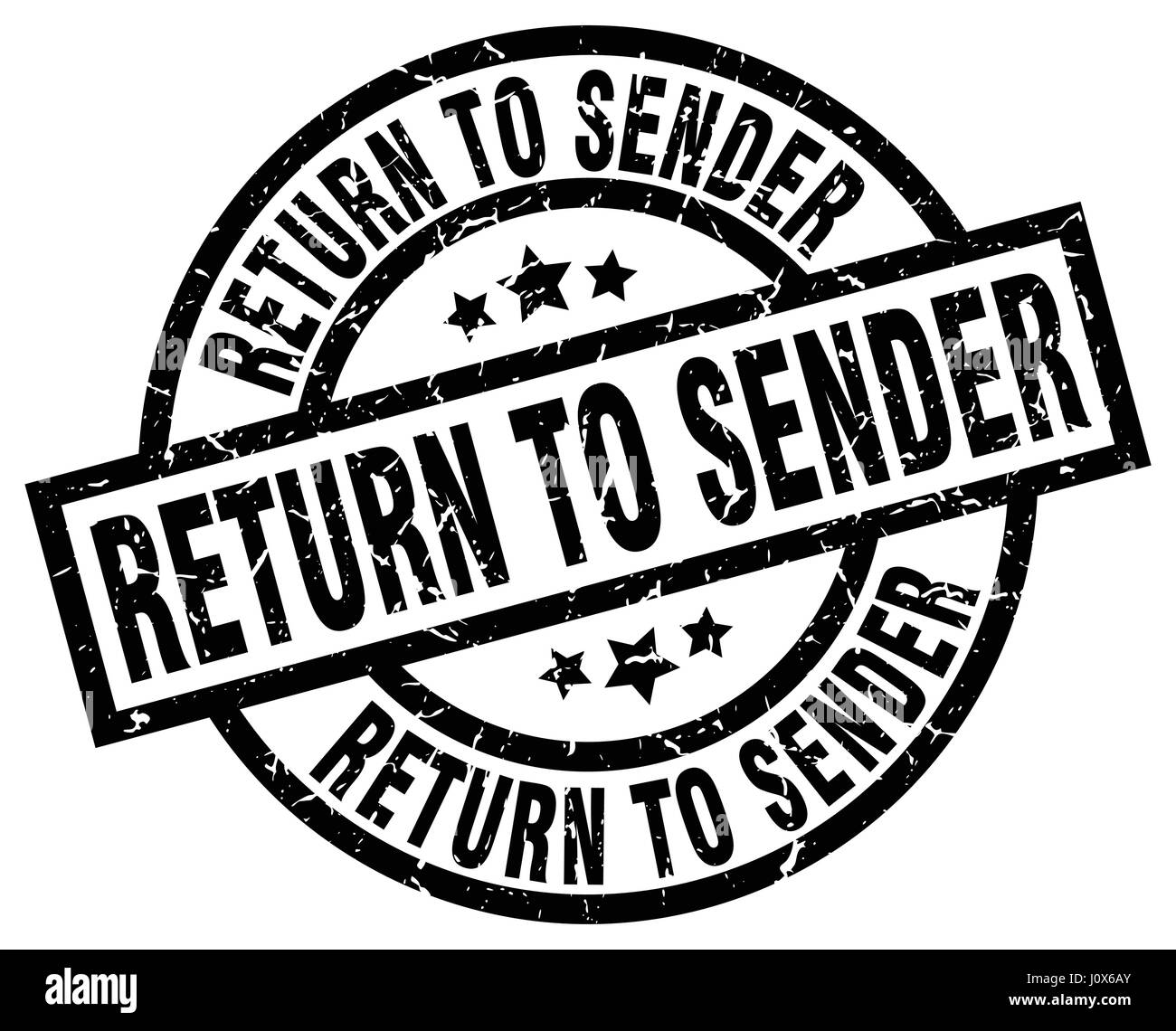 Return to sender Black and White Stock Photos & Images - Alamy