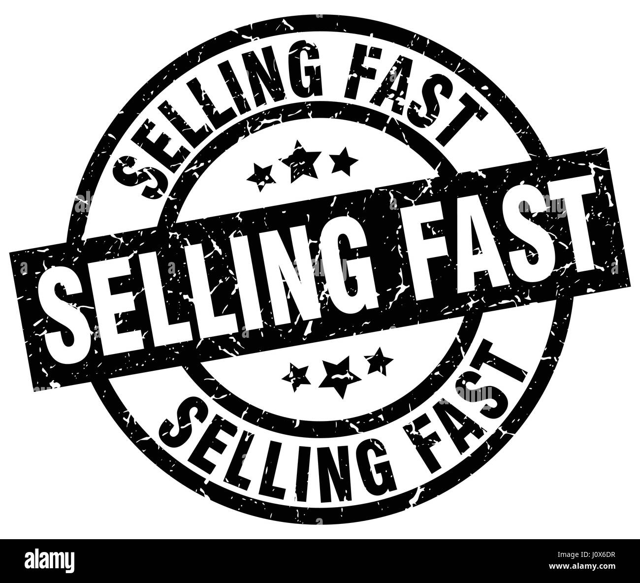 selling fast round grunge black stamp Stock Vector Image & Art - Alamy