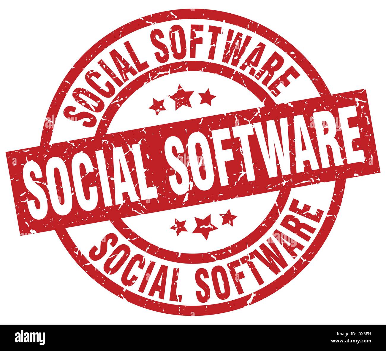 Social software round red hi-res stock photography and images - Alamy