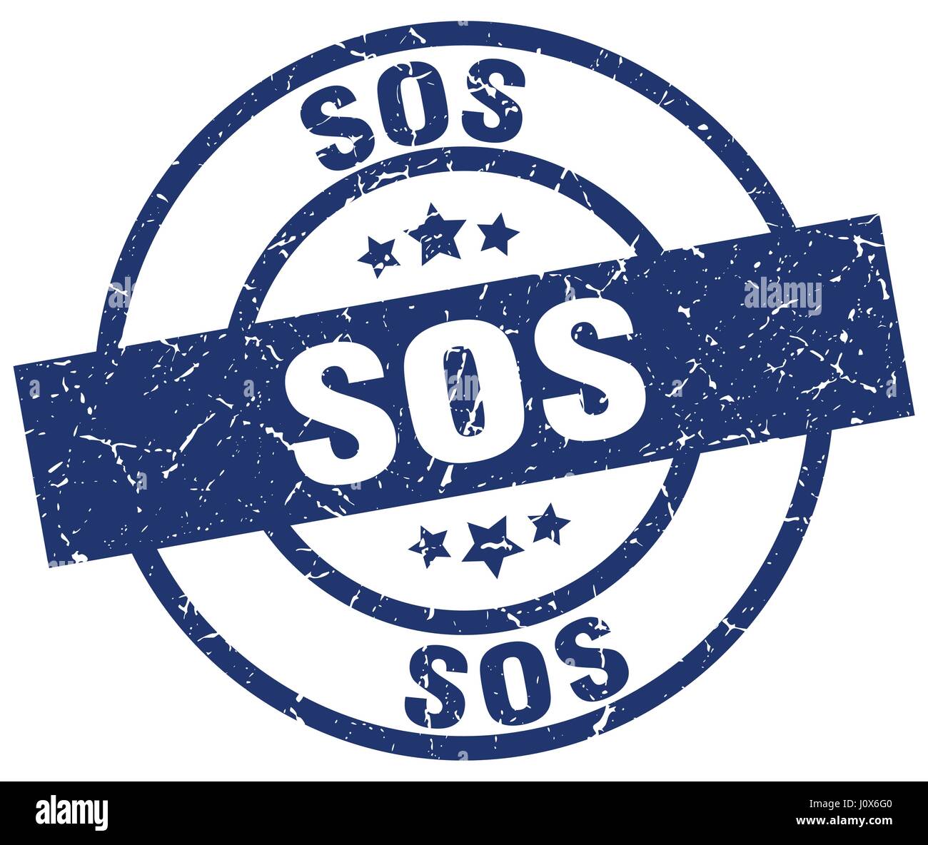 sos blue round grunge stamp Stock Vector Image & Art - Alamy