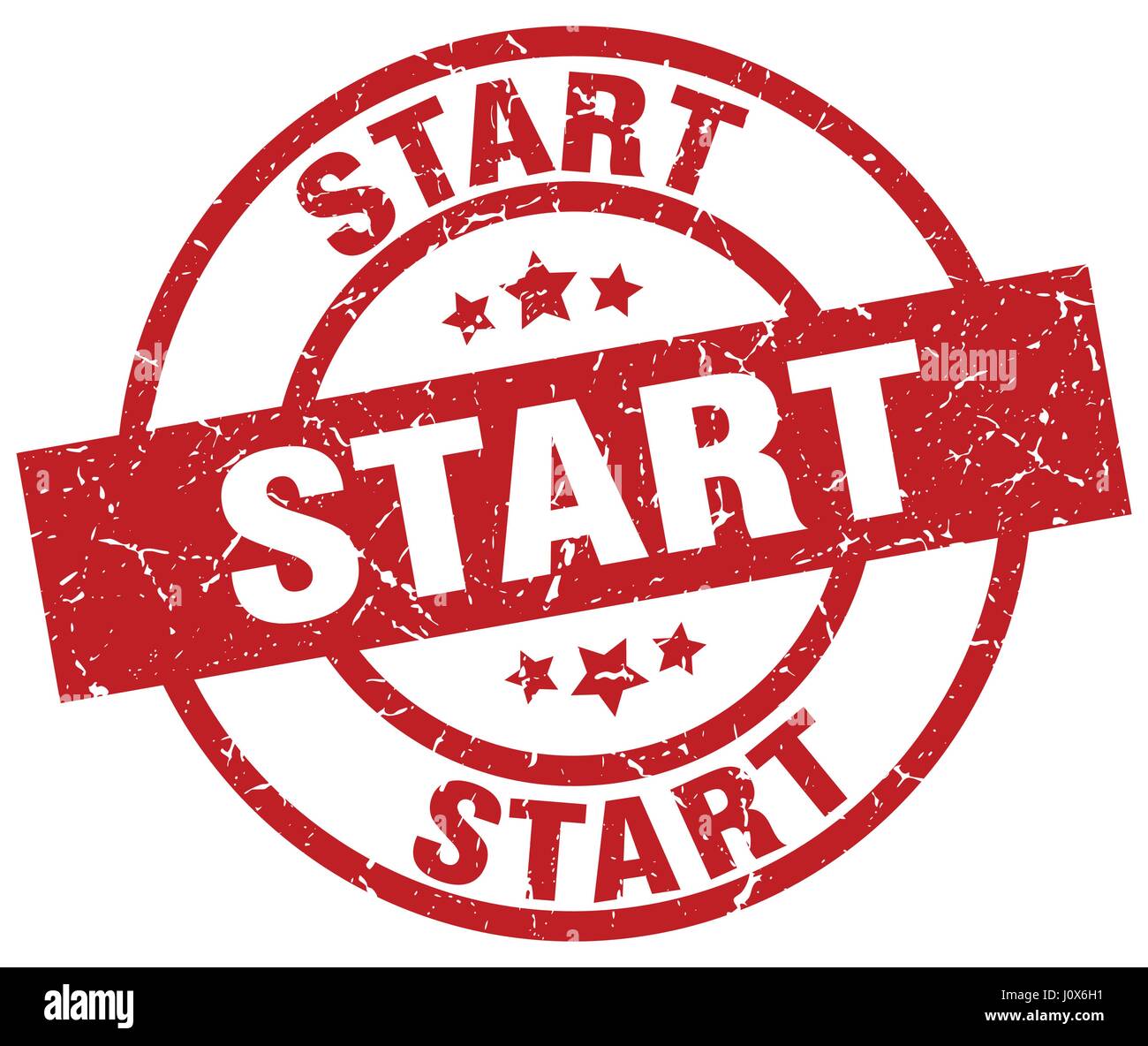 start round red grunge stamp Stock Vector Image & Art - Alamy