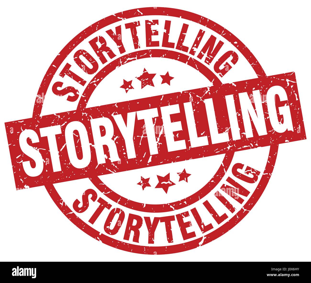 storytelling round red grunge stamp Stock Vector Image & Art - Alamy